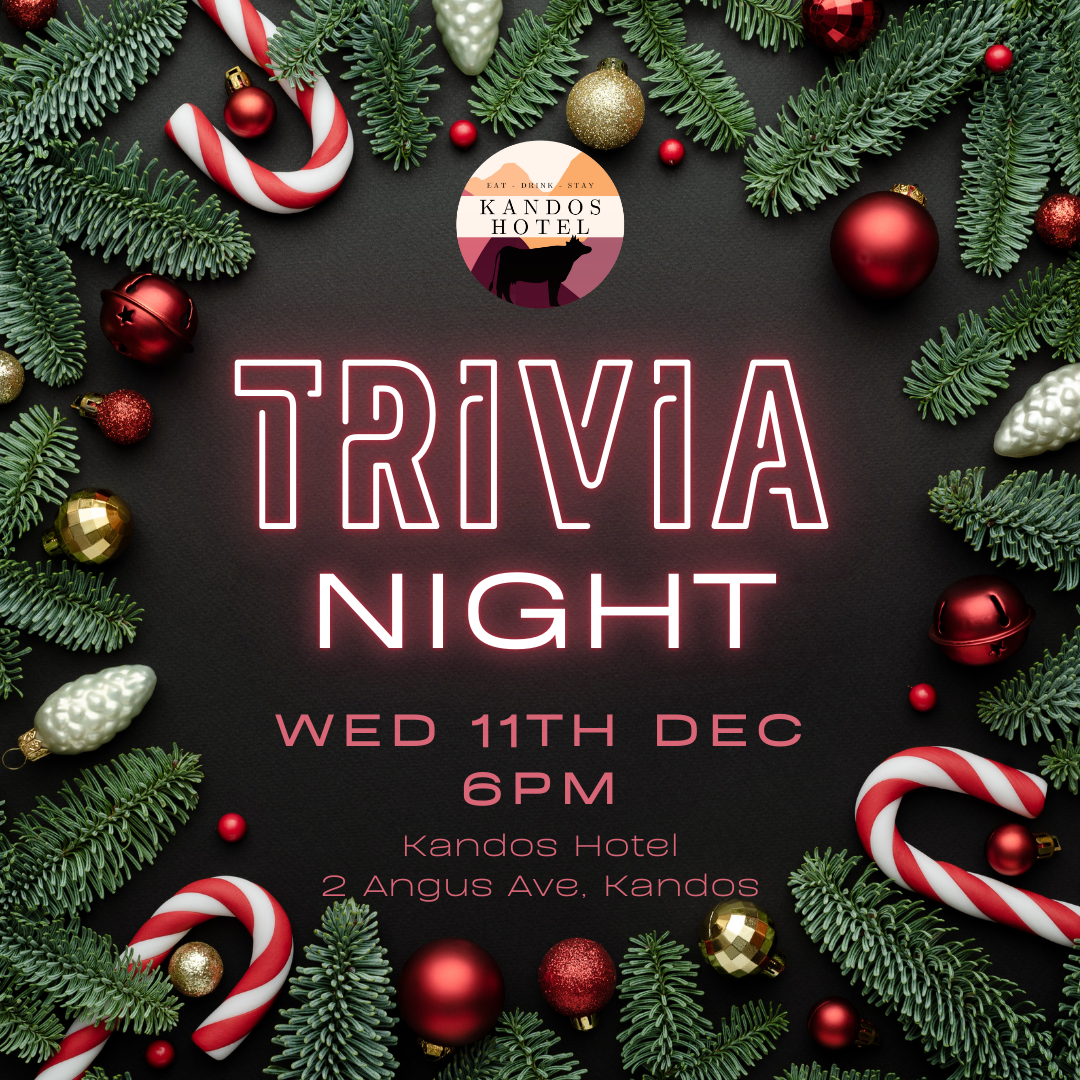 Christmas Trivia Night at Kandos Hotel – Kandos Hotel